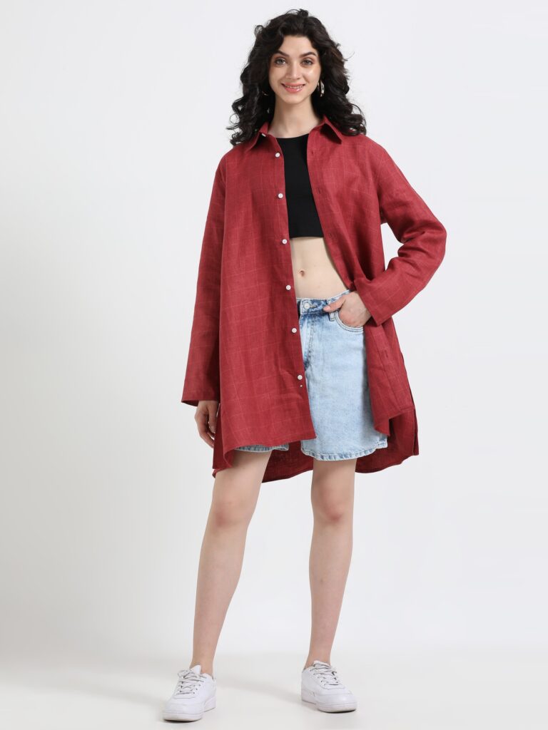Long Shirt with Front Open – Reves Laveste